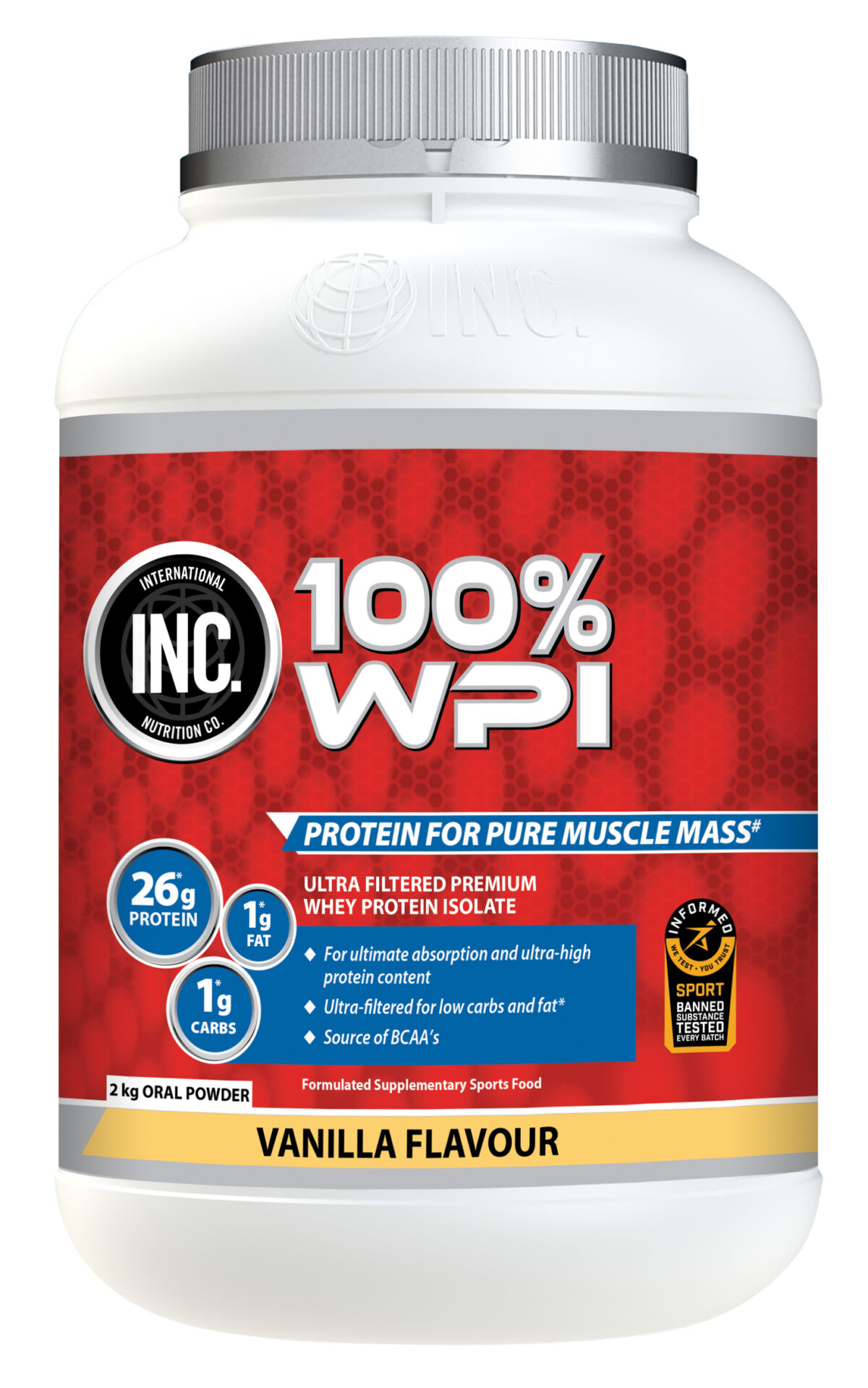 100% WPI – Vanilla – INC SPORTS NUTRITION
