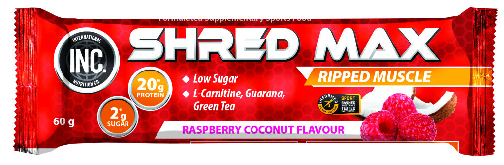 INC Shred Max Raspberry Coconut Protein Bar – INC SPORTS NUTRITION
