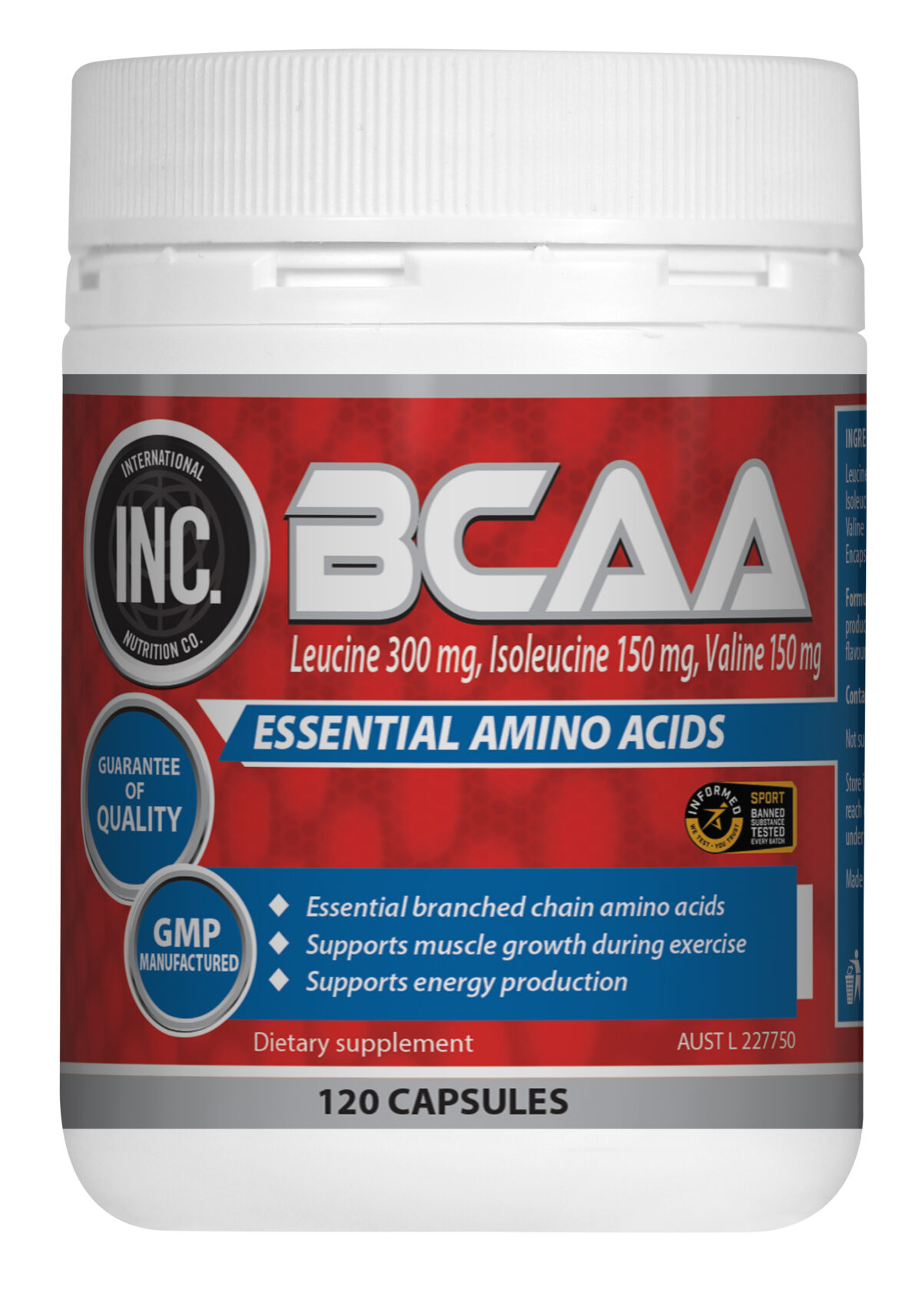 INC BCAA Caps – INC SPORTS NUTRITION